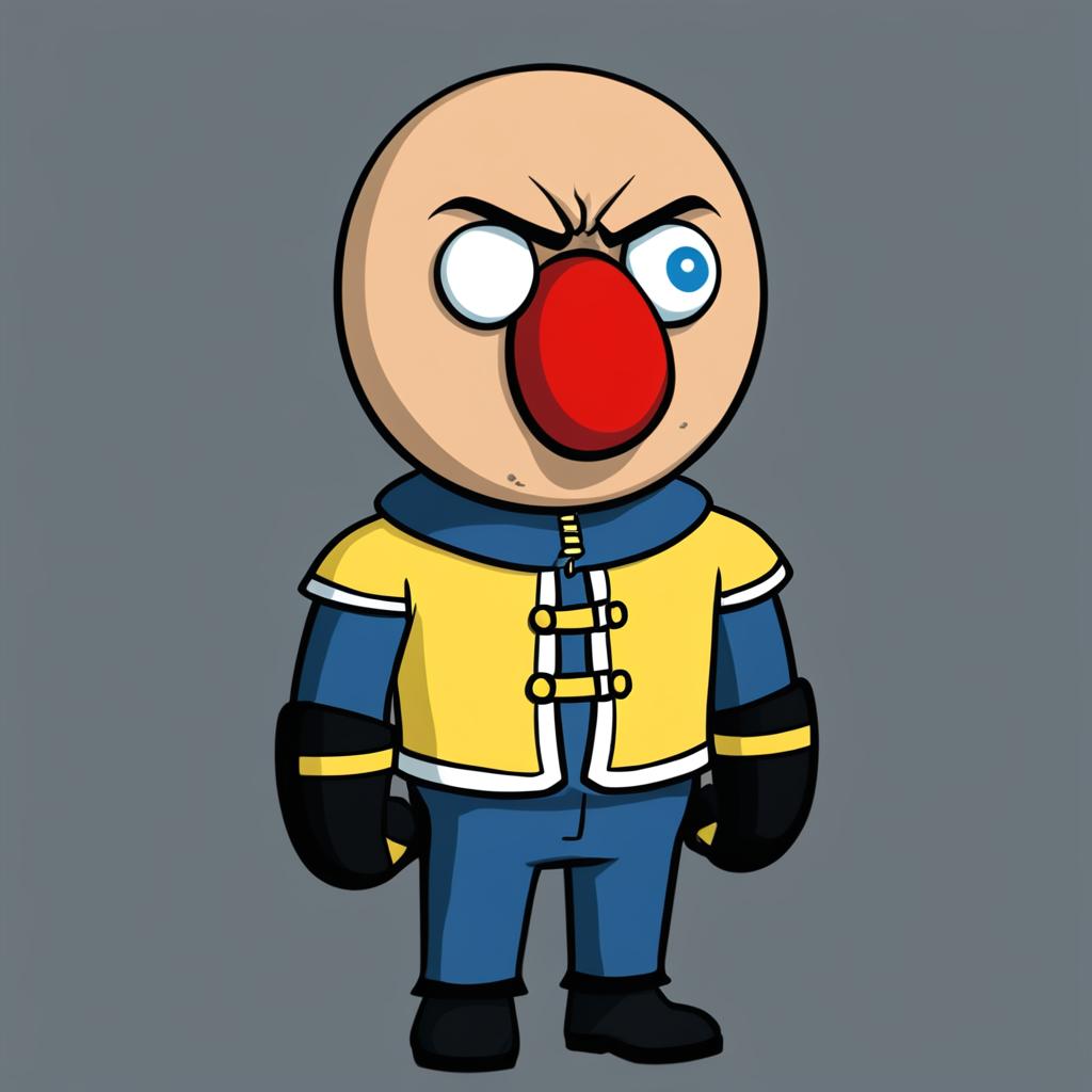 Disturbed Cartoon Character Design with AI