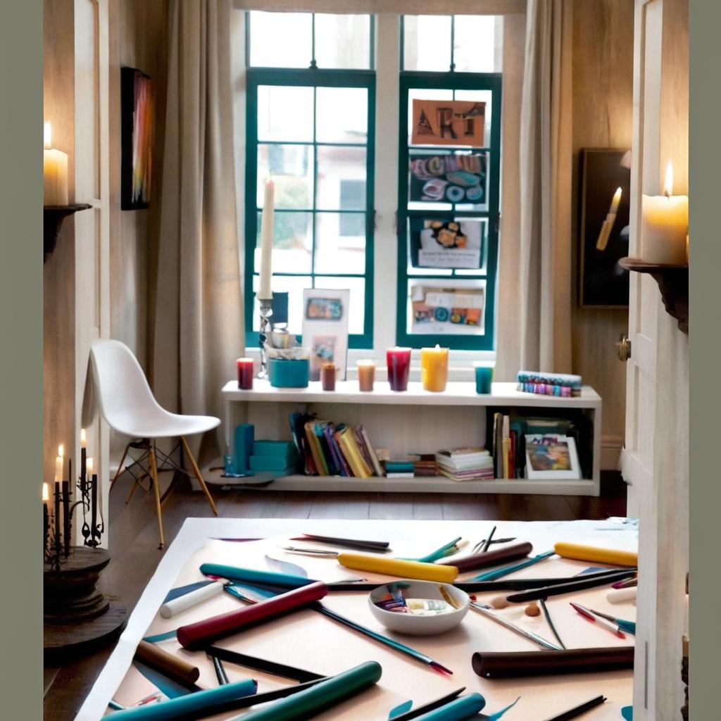 Cozy Art Room: A Dreamy Creative Space Filled with Colorful Supplies