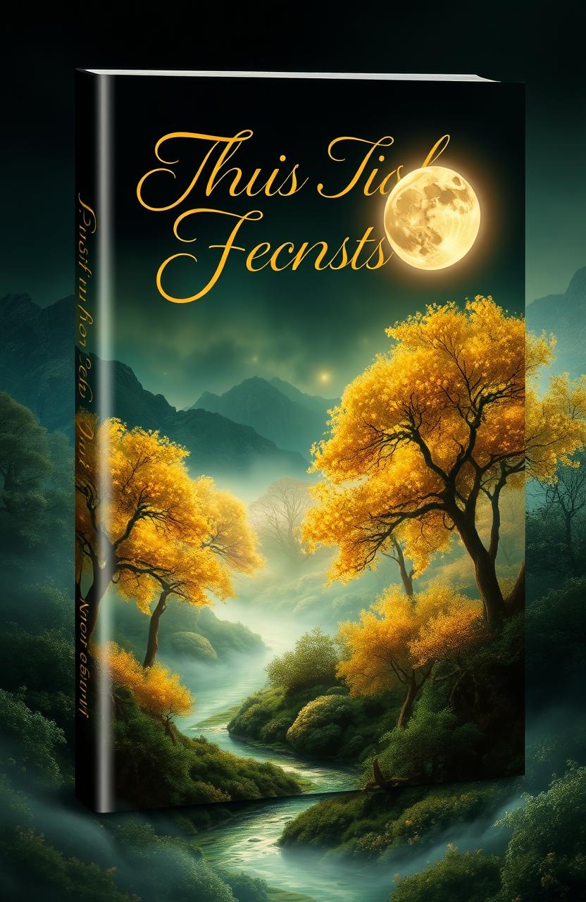 Enchanting Book Cover Design: A Surreal Landscape Awaits