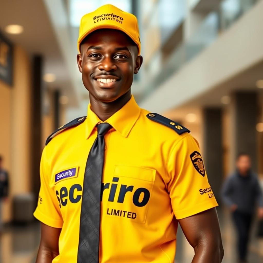 Confident Security Professional in Vibrant Uniform | Securipro Limited