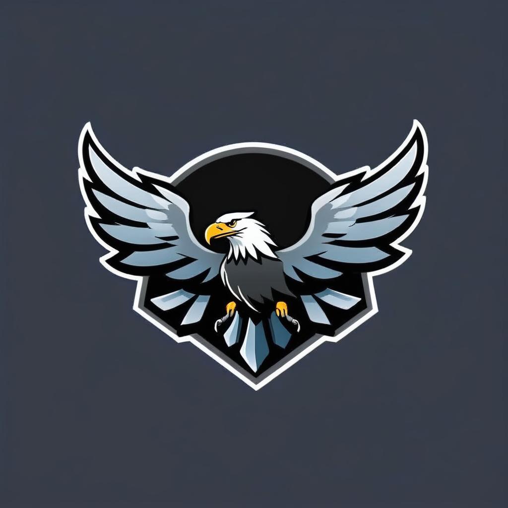 Bold Eagle Logo Design with Vibrant Colors | 5KE