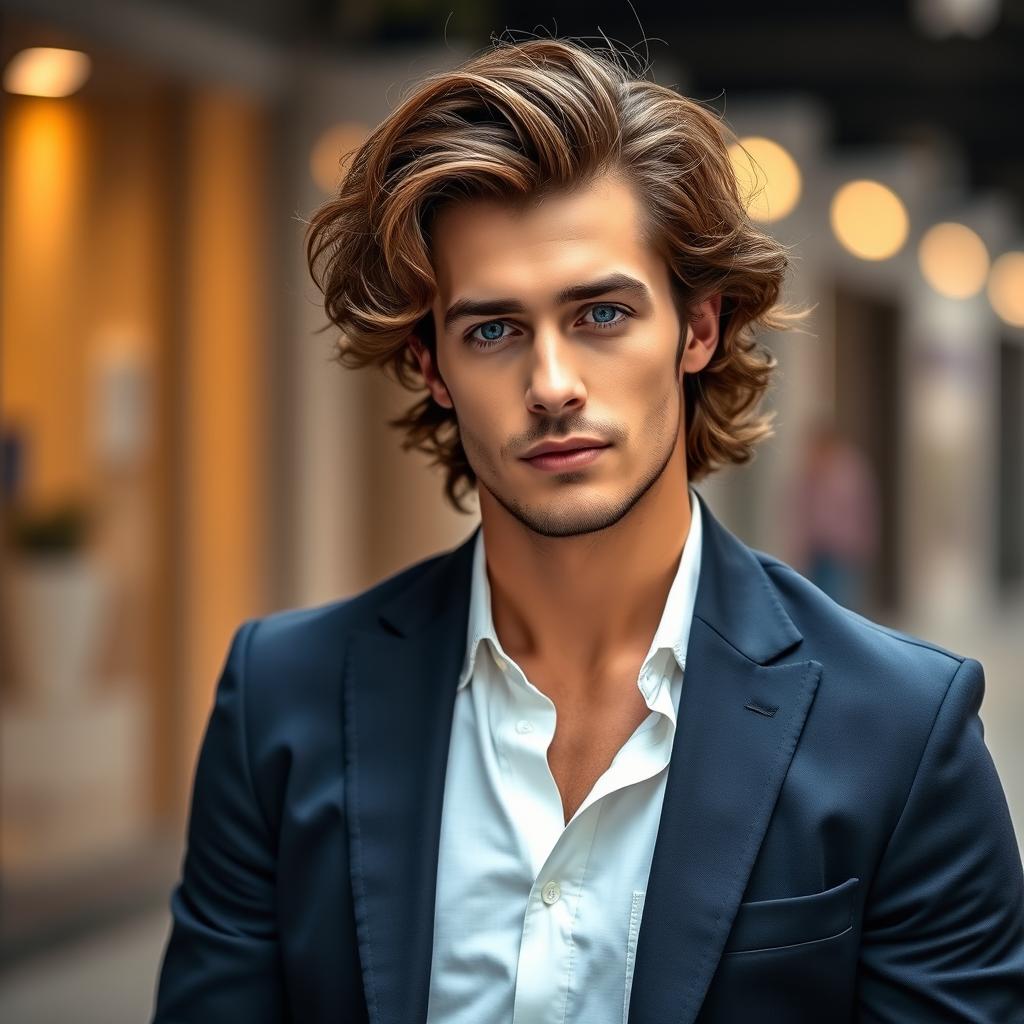 Stunning Portrait of Jan August: Modern Elegance in Urban Style