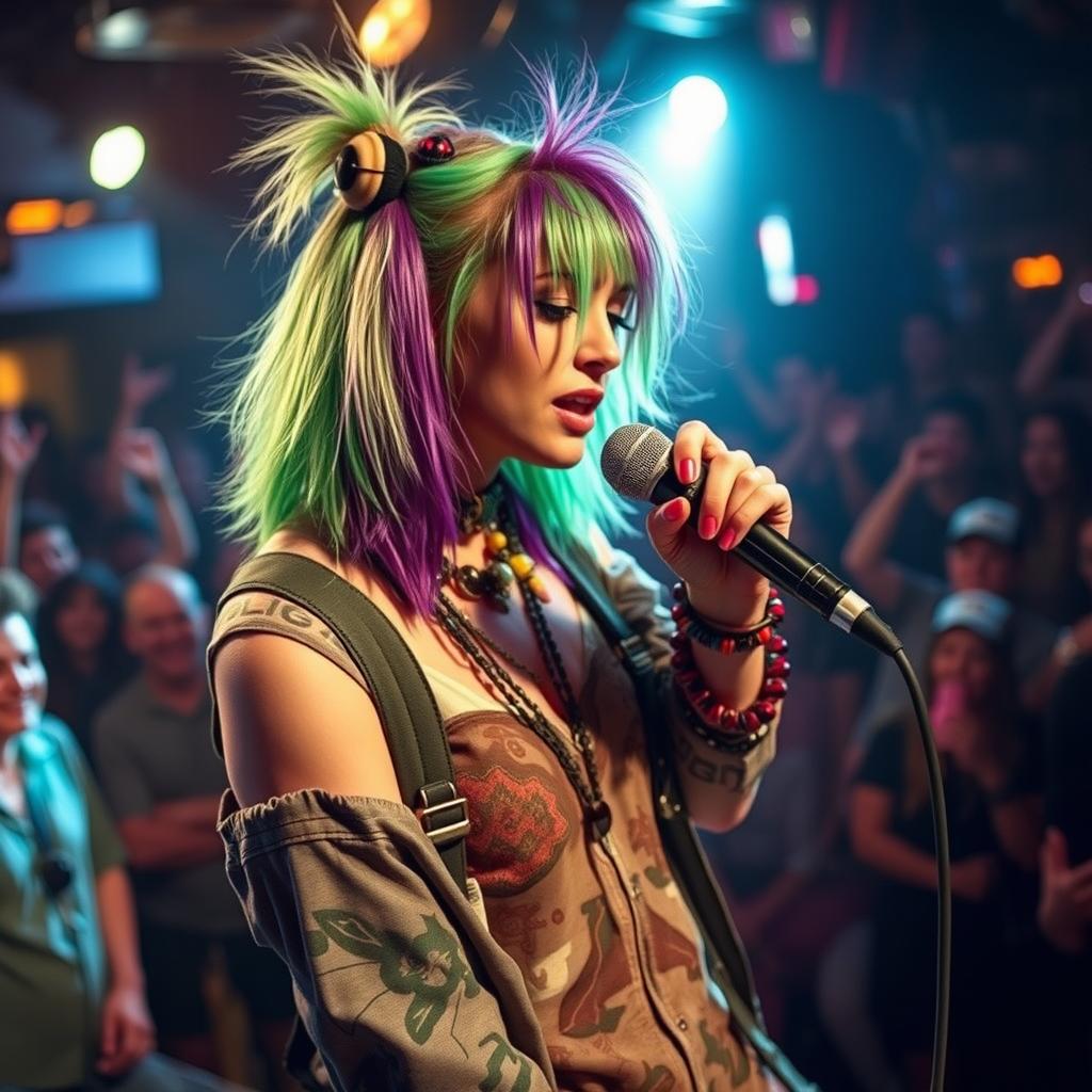 Unconventional Female Singer in a Vibrant Music Scene
