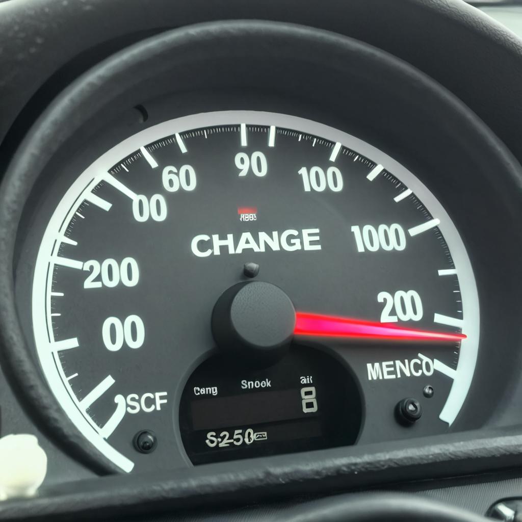 Realistic Car Dashboard Visualization with Odometer and Speedometer