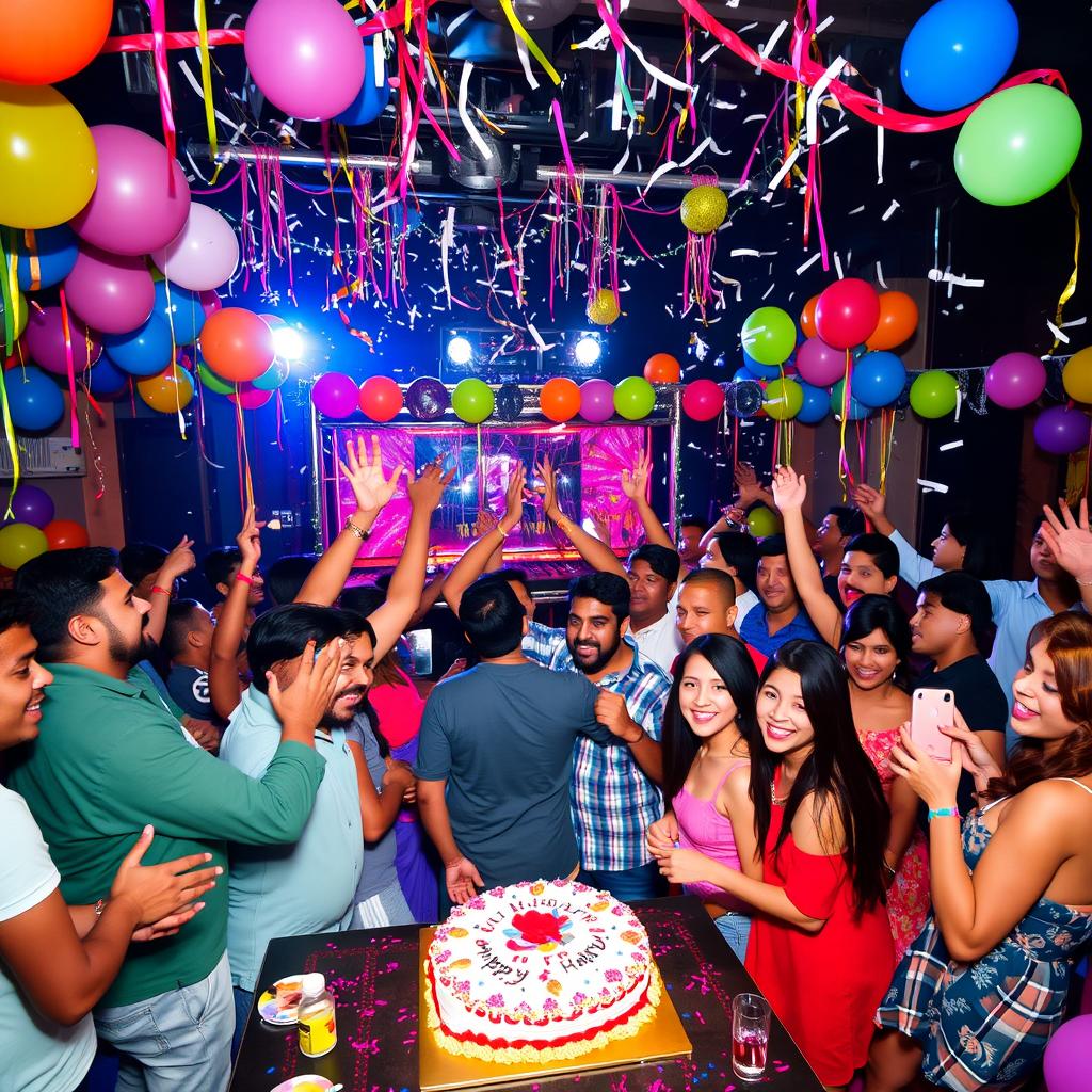 Vibrant Party Scene: A Celebration of Joy and Diversity