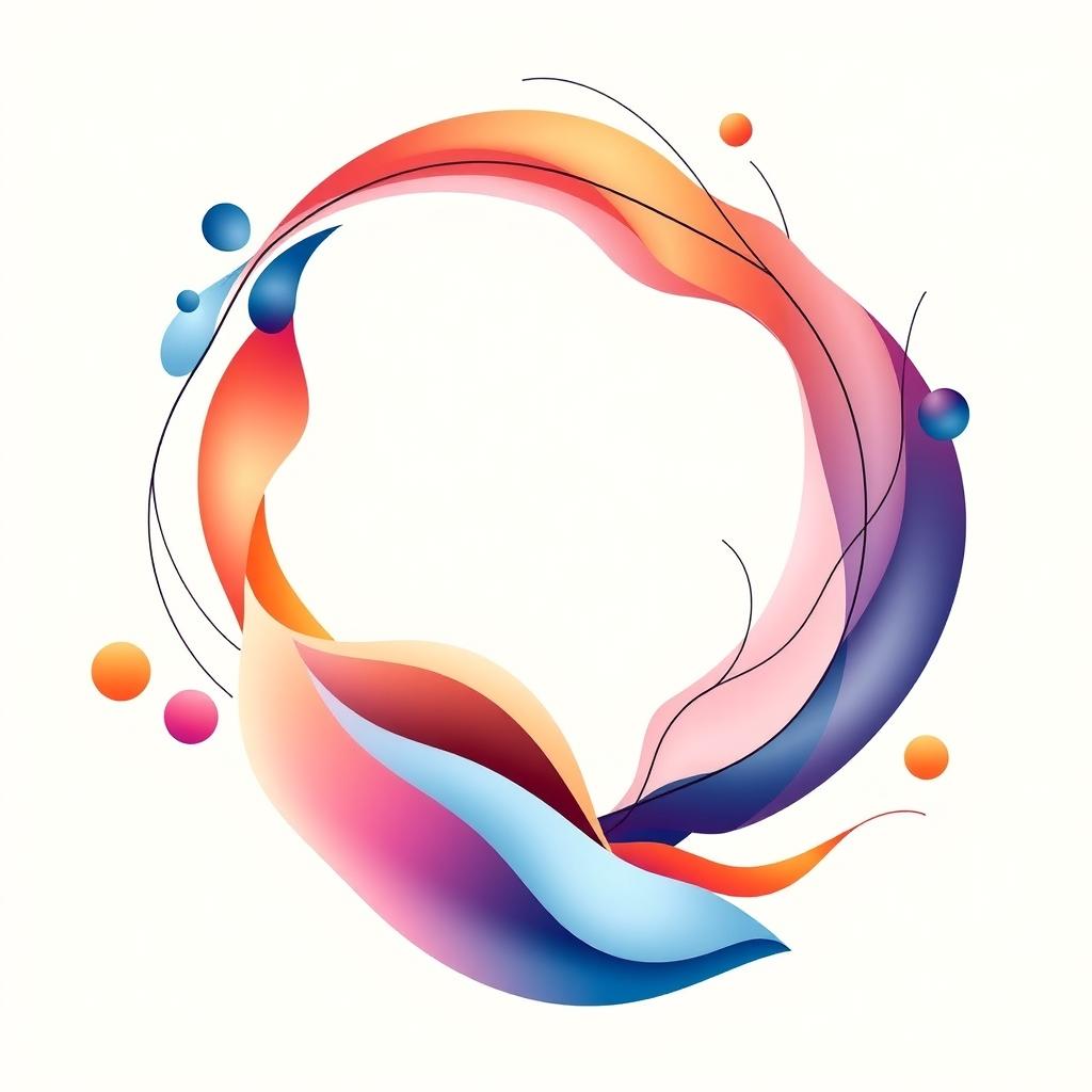 Stunning Abstract Art in #D05B78 - Flowing Shapes & Organic Patterns