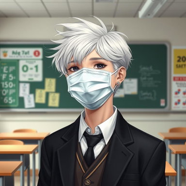 Surreal Schoolboy: Floating Hair and Invisible Head Art