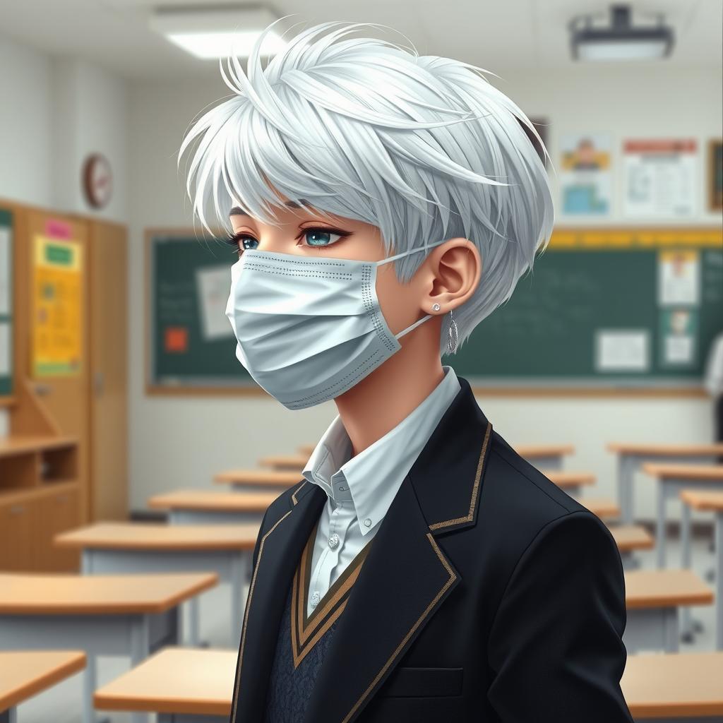 Surreal Schoolboy: Floating Hair and Invisible Head Art