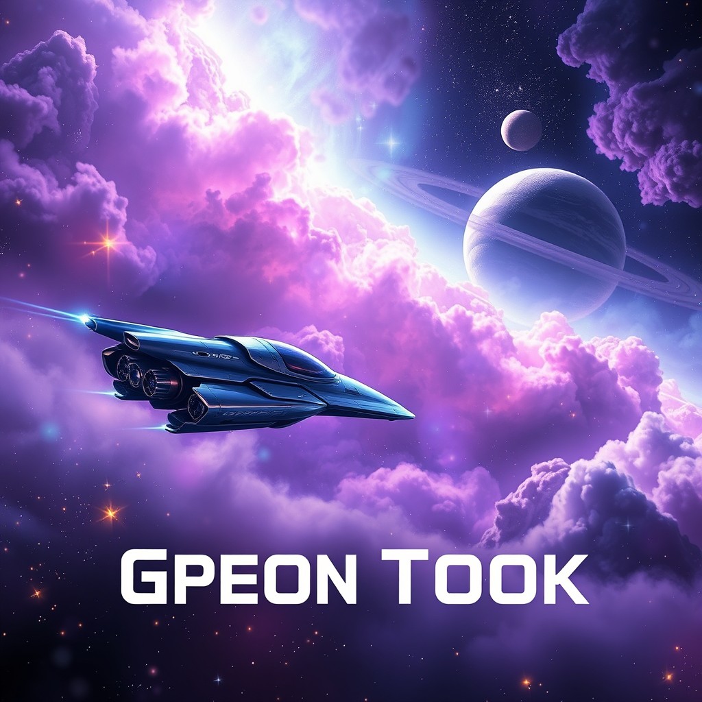 Breathtaking Digital Art for Sci-Fi Book Cover: Space Exploration Scene