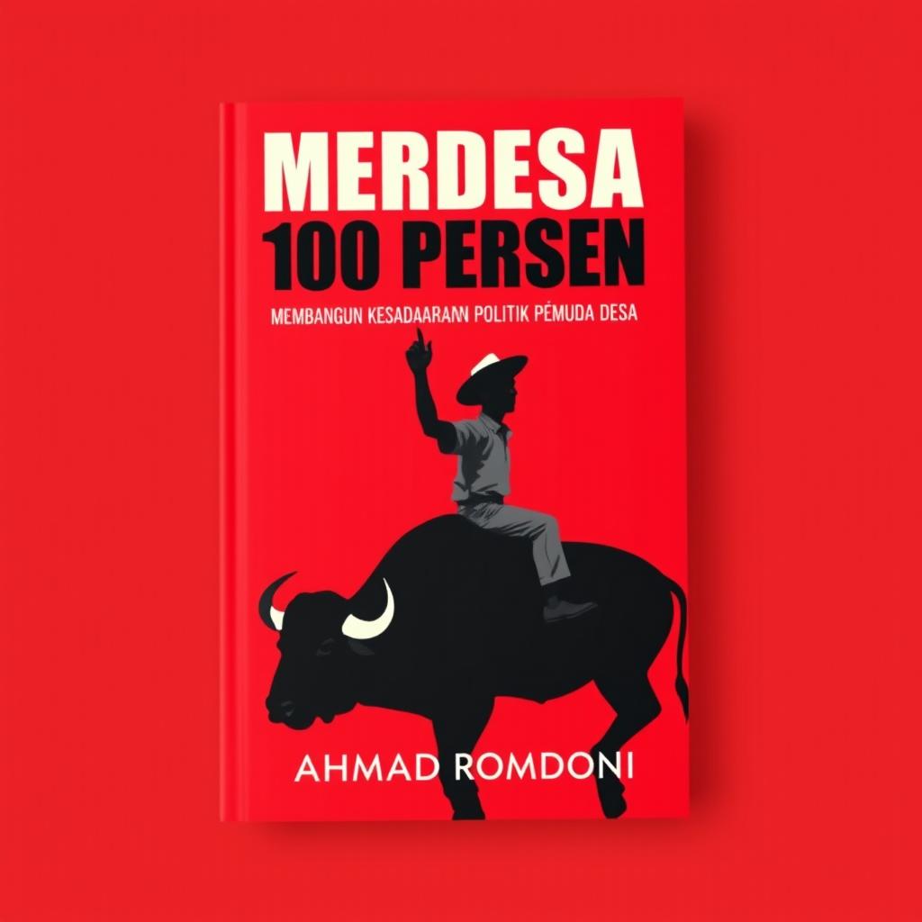 Striking Book Cover Design for 'MERDESA 100 PERSEN' - A Visual Journey ...