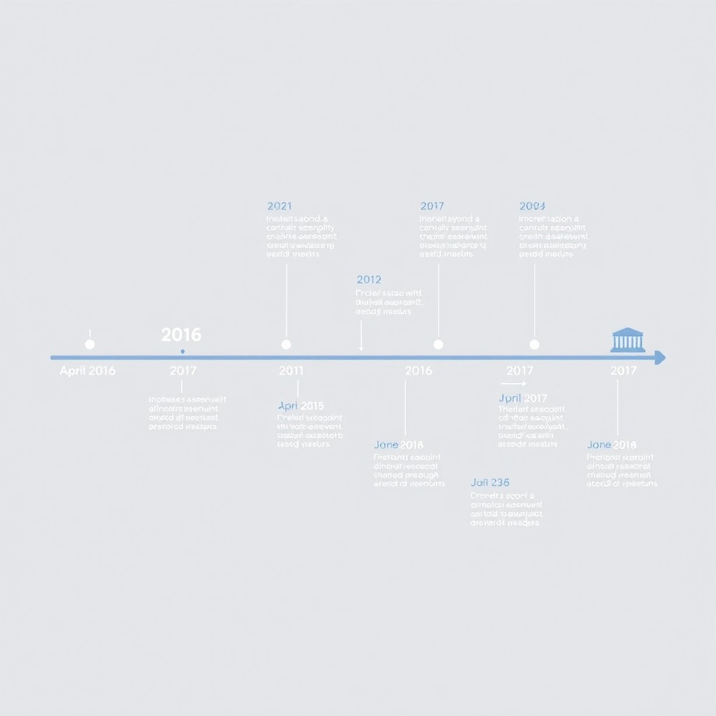 Visual Timeline of Key Milestones from 2016 to 2018