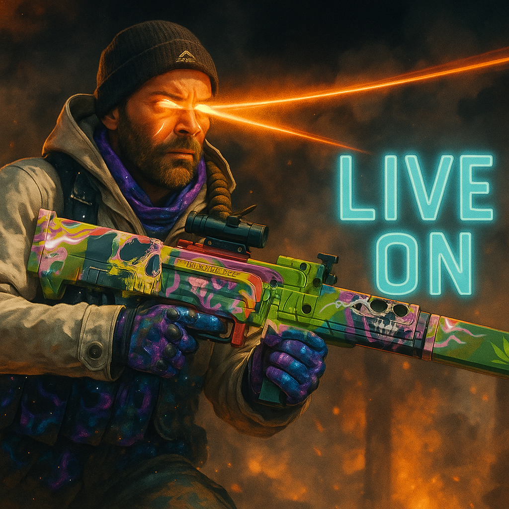 Dramatic Tactical Art: Live On with Intense Sniper Imagery