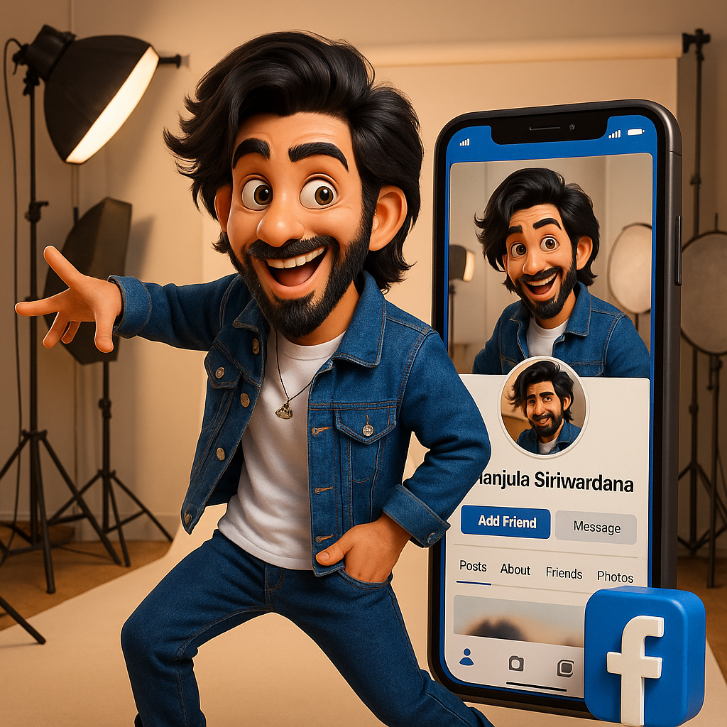 3D Pixar/Disney Character of Manjula Siriwardana – Playful and Dynamic