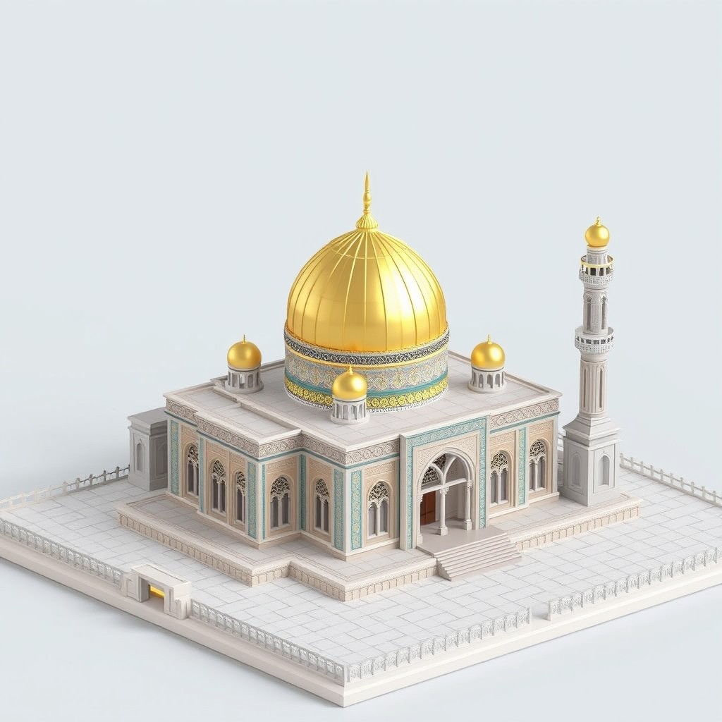 Stunning 3D Model of Imam Reza Shrine for 3D Printing