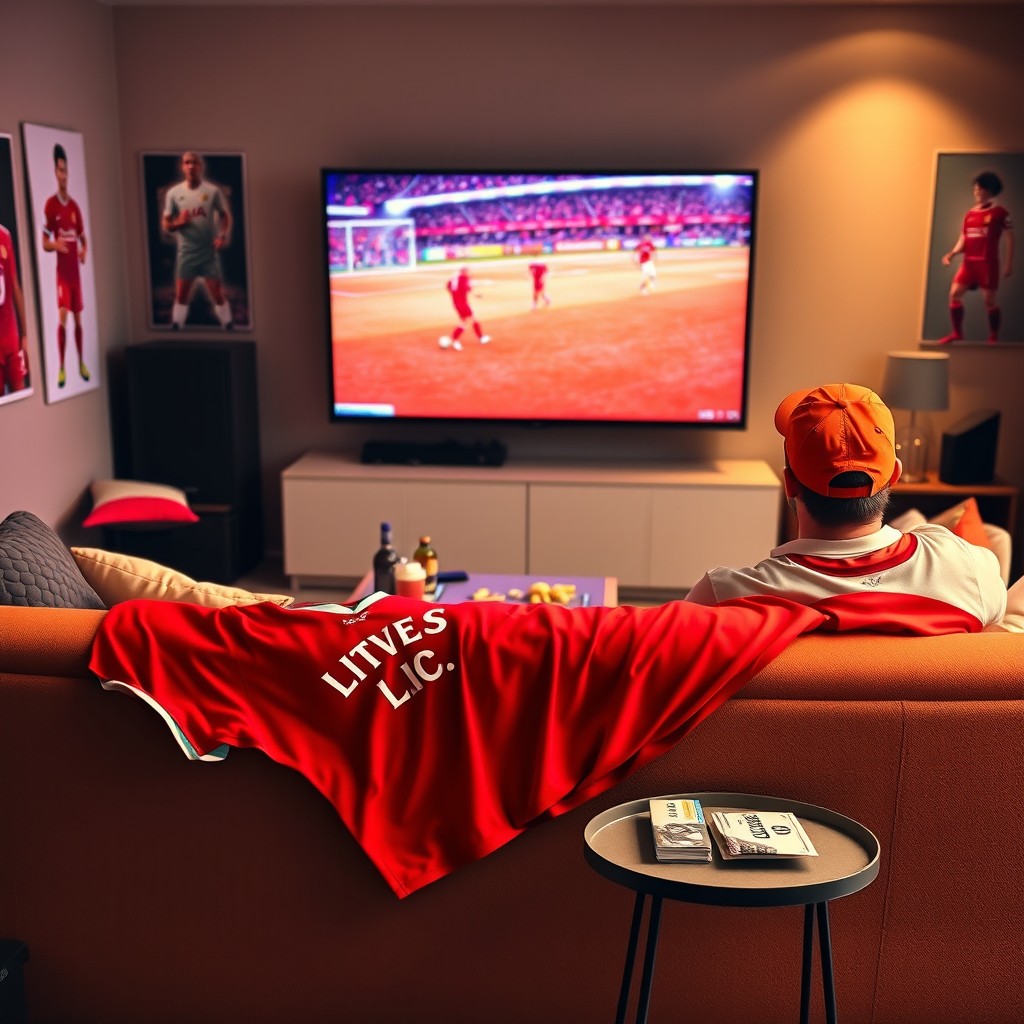 Cozy Liverpool Football Living Room: Game Day Vibes