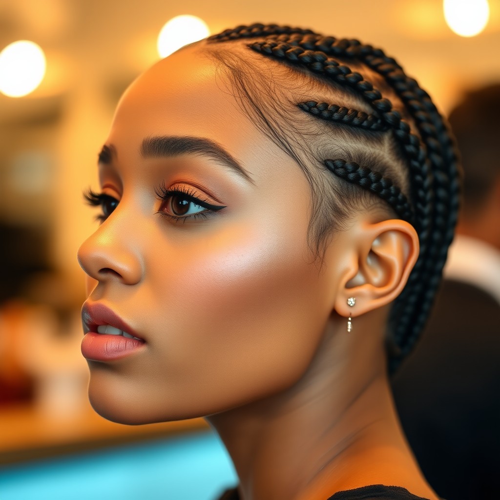 Trendy Short Braid Hairstyles: A Stylish Close-Up