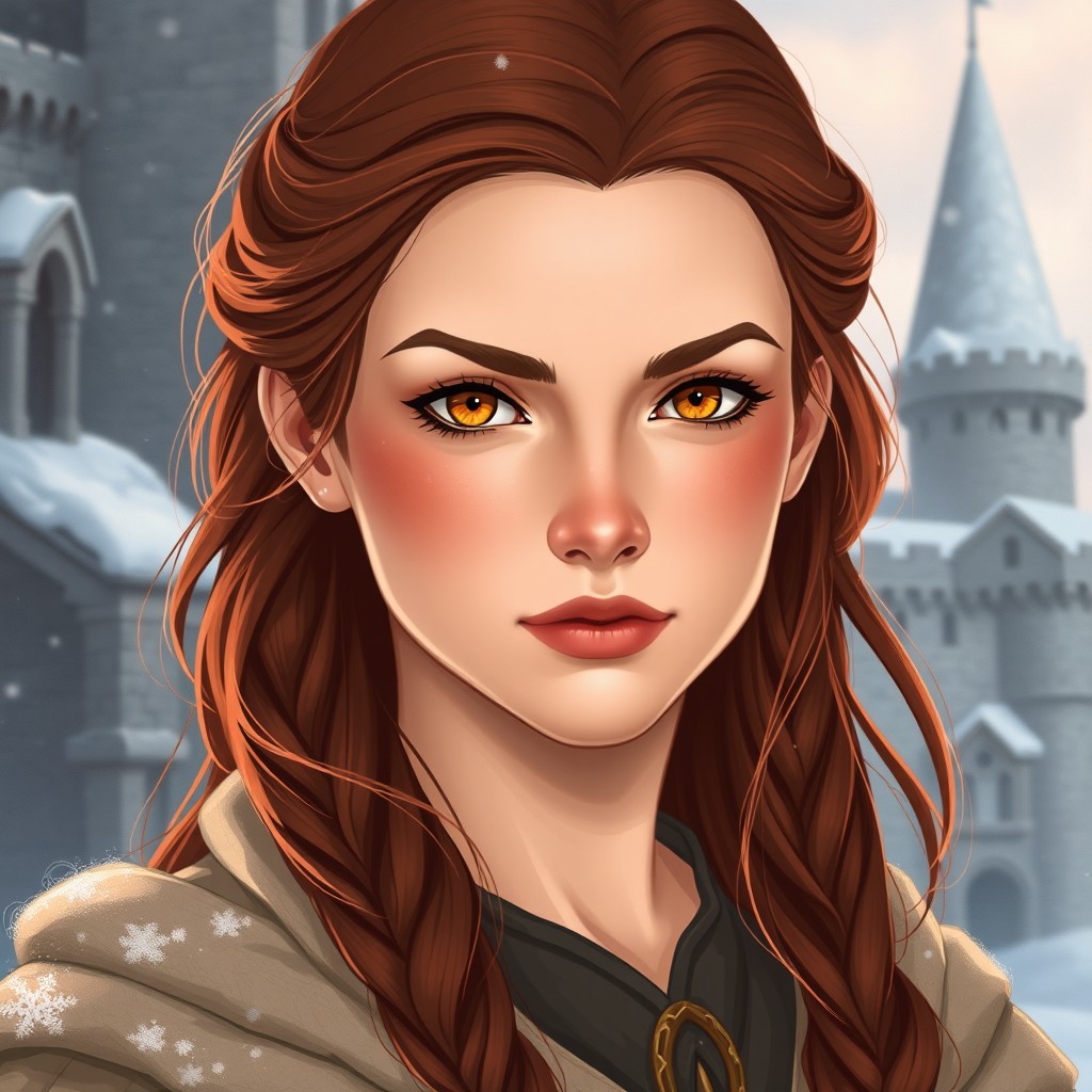 Warrior Princess: A Striking Portrait of Strength and Sensitivity