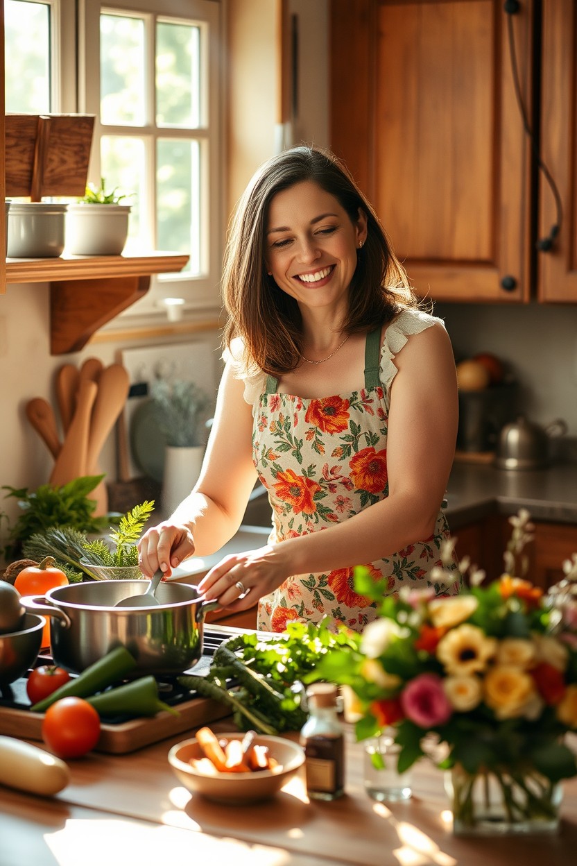 Heartwarming Kitchen Moments: Celebrate Family Joy with AI Art