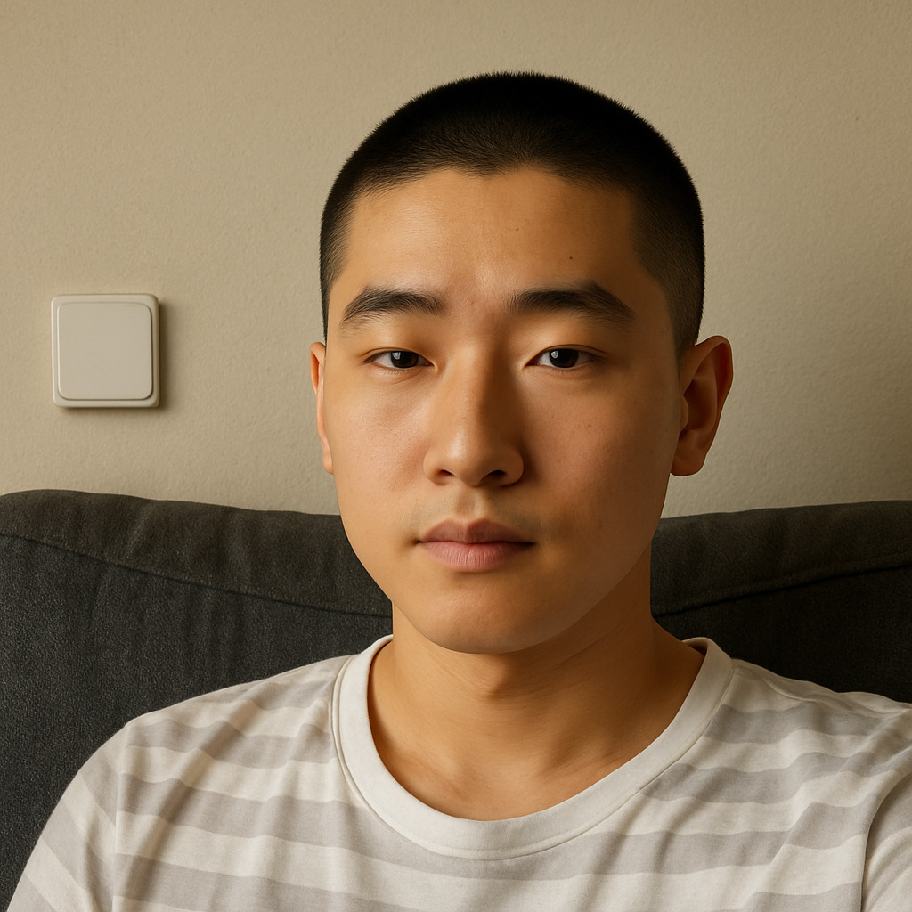 Relaxed Indoor Portrait of a Young Man with Buzz Cut | Idyllic Ideas