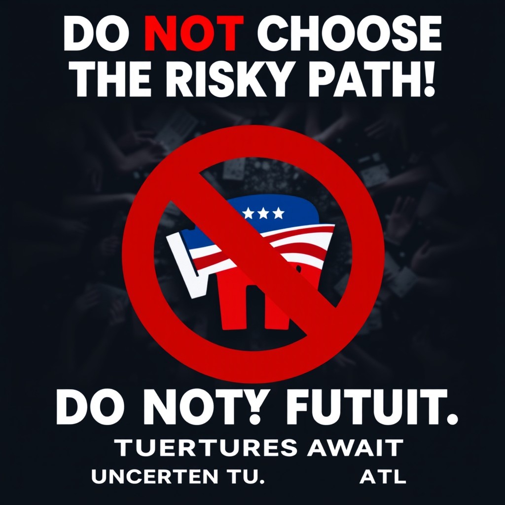 Striking Political Poster Against Third Party Voting