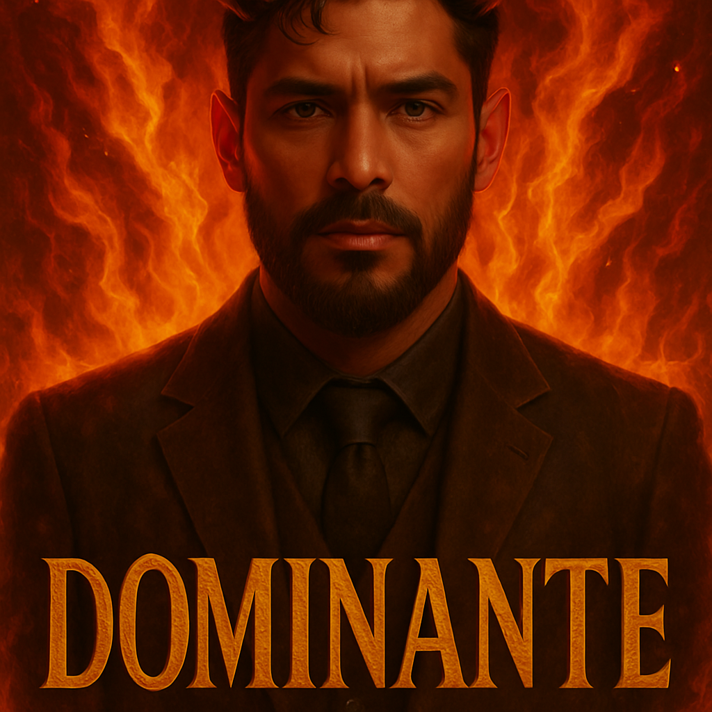 Dramatic Demonic Portrait with Flames | Idyllic Artwork