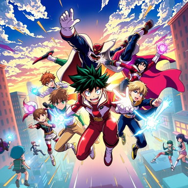 Epic My Hero Academia-Inspired Heroes in Action
