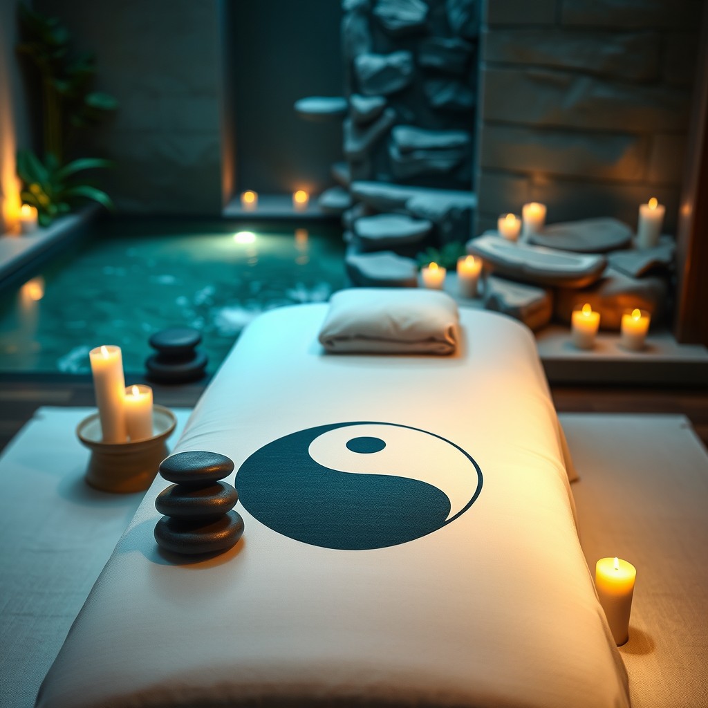 Luxurious Yin Yang Massage Environment | Idyllic AI Art
