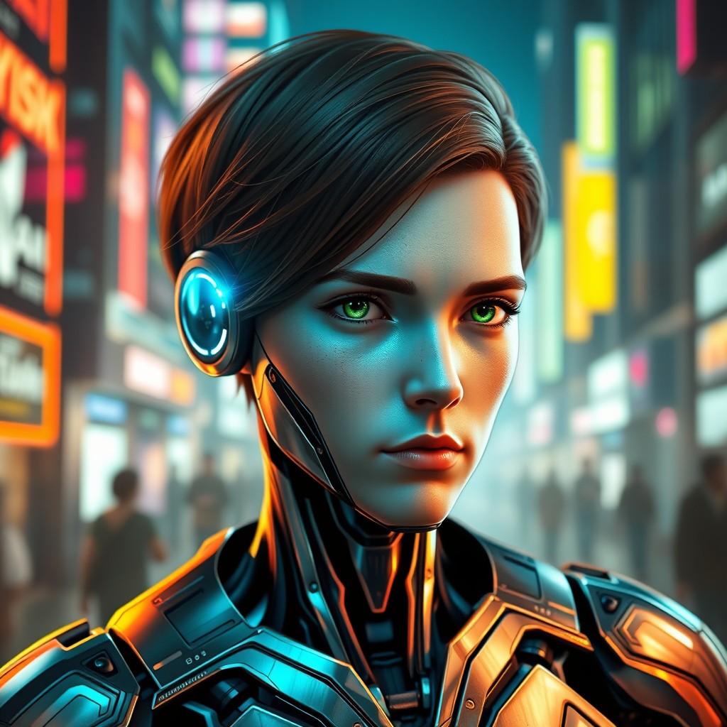 Futuristic Android Concept: Connor RK800 Inspired AI