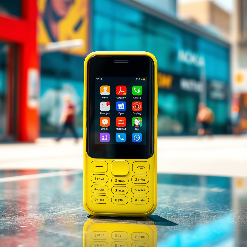 Modern Nokia Phone Redesign: Durable & Colorful