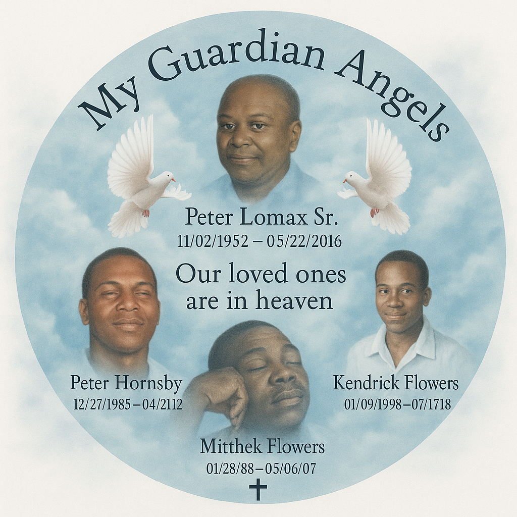 Memorial Tribute Design: My Guardian Angels
