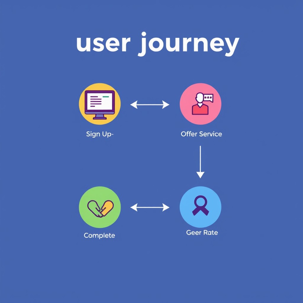 Visual User Journey Flowchart for Seamless Experience
