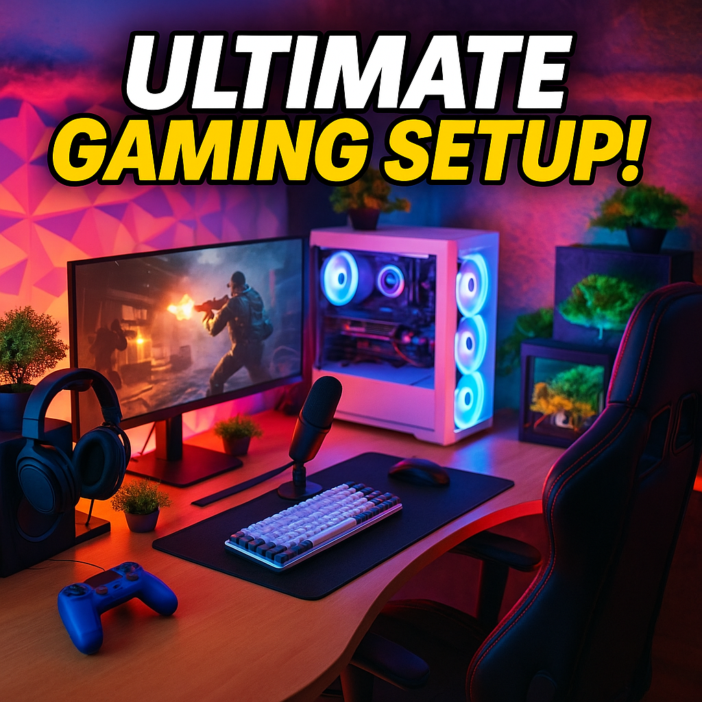 Ultimate Gaming Setup Thumbnail - Eye-Catching Design