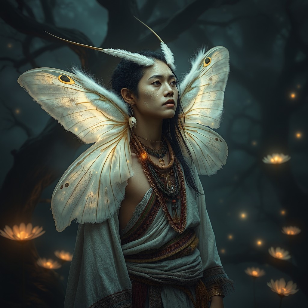 Enchanting Shamanic Transformation into a White Moth | Idyllic Ideas