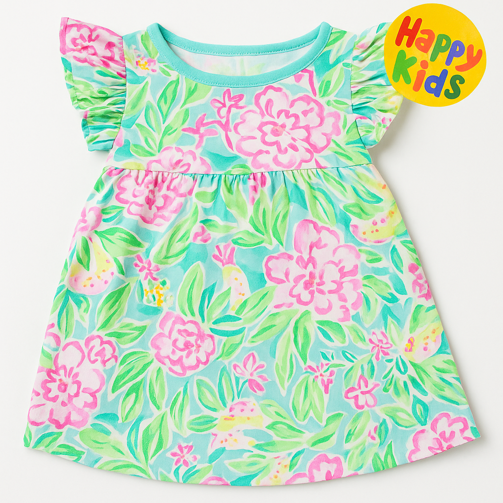 Cute Colorful Floral Dress for Kids | Spring/Summer Style
