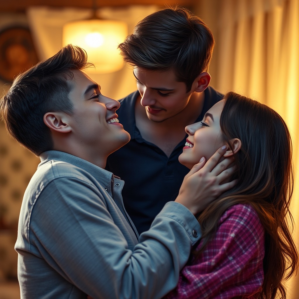 Romantic Intimacy: A Heartfelt Moment Between a Loving Couple