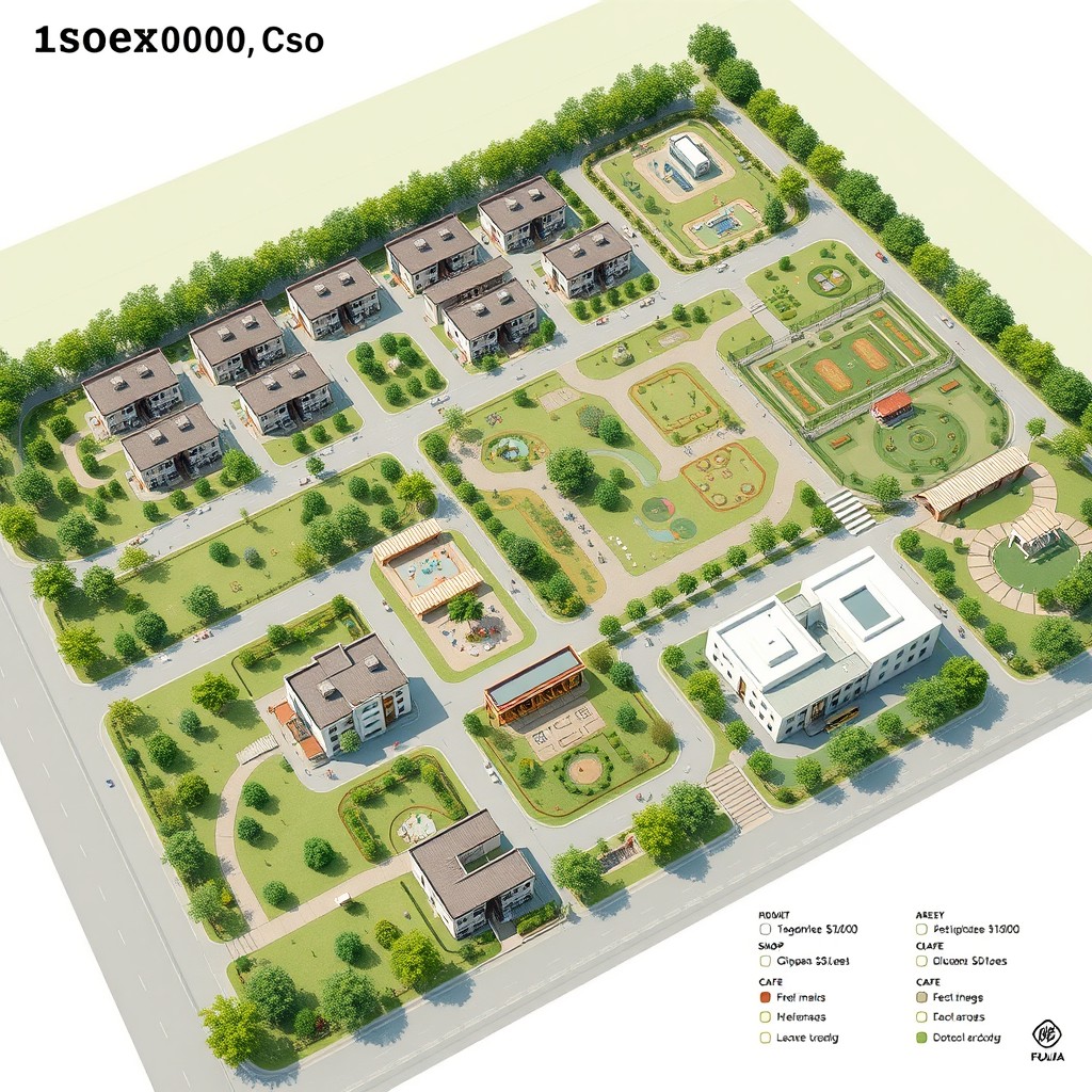 Innovative 10,000 sqm Land Design: Residential, Commercial ...