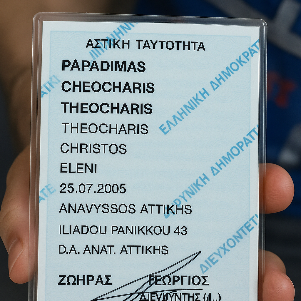 Realistic ID Card Mockup - 2005 Version