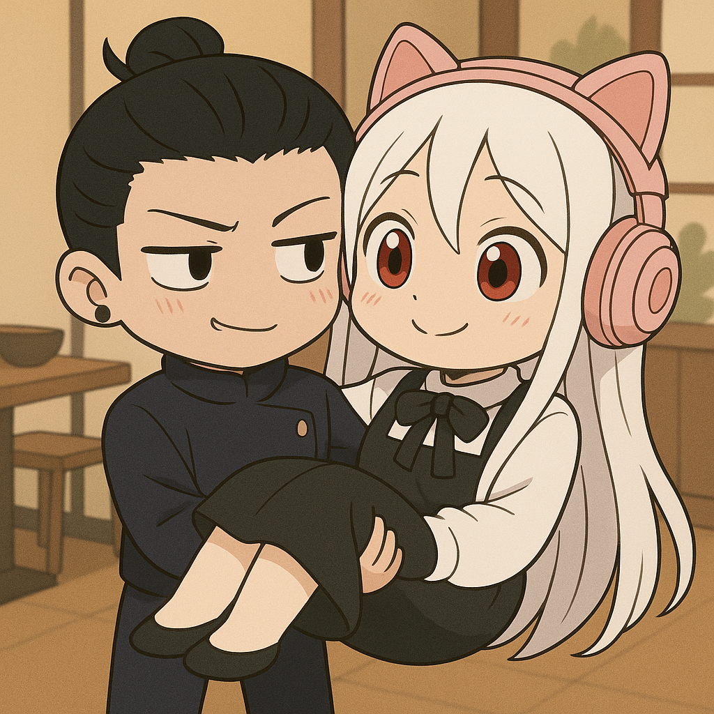 Cute Chibi Characters in Cozy Settings: AI-Generated Artwork