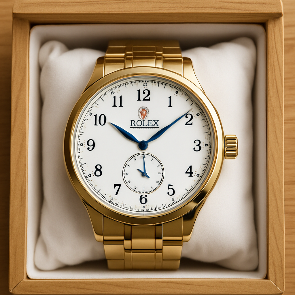 Elegant Rolex Watch in Luxurious Display Box | Idyllic