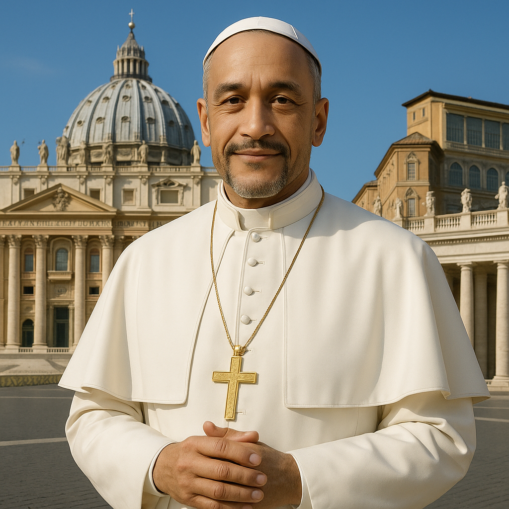 Realistic AI-Generated Pope Image in Vatican City