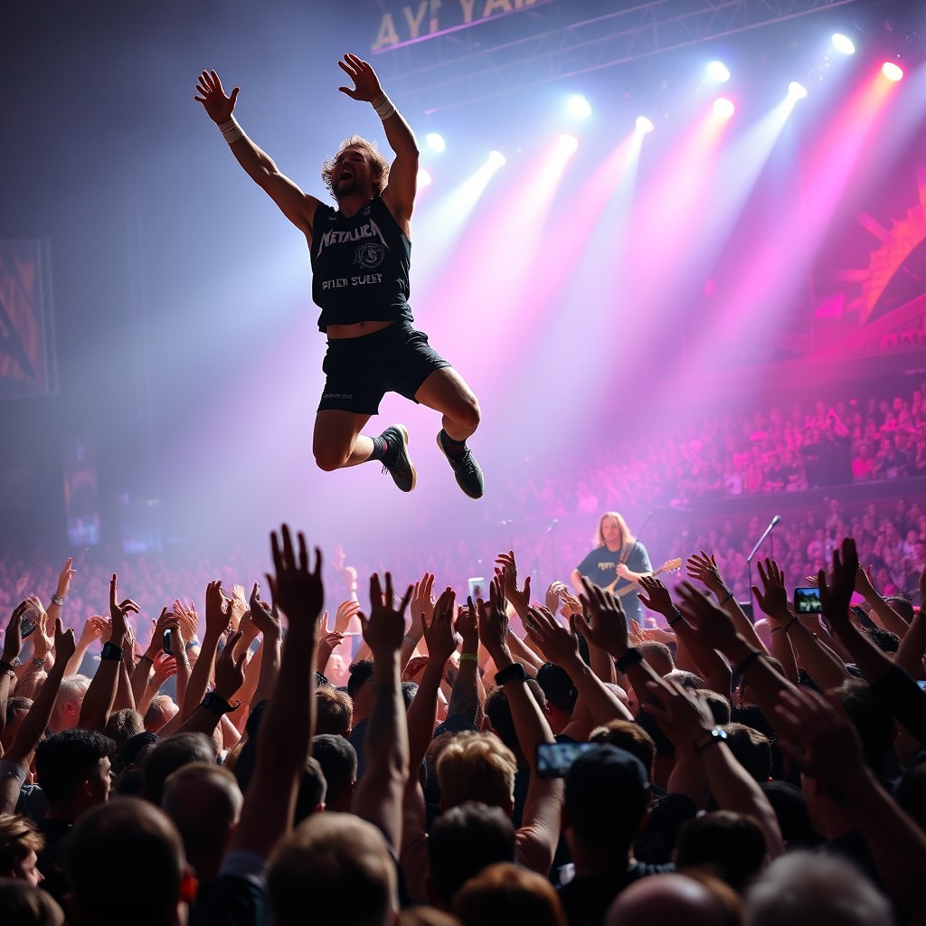 Epic Heavy Metal Concert with Leo Cullen: Crowd Surfing & Metallica