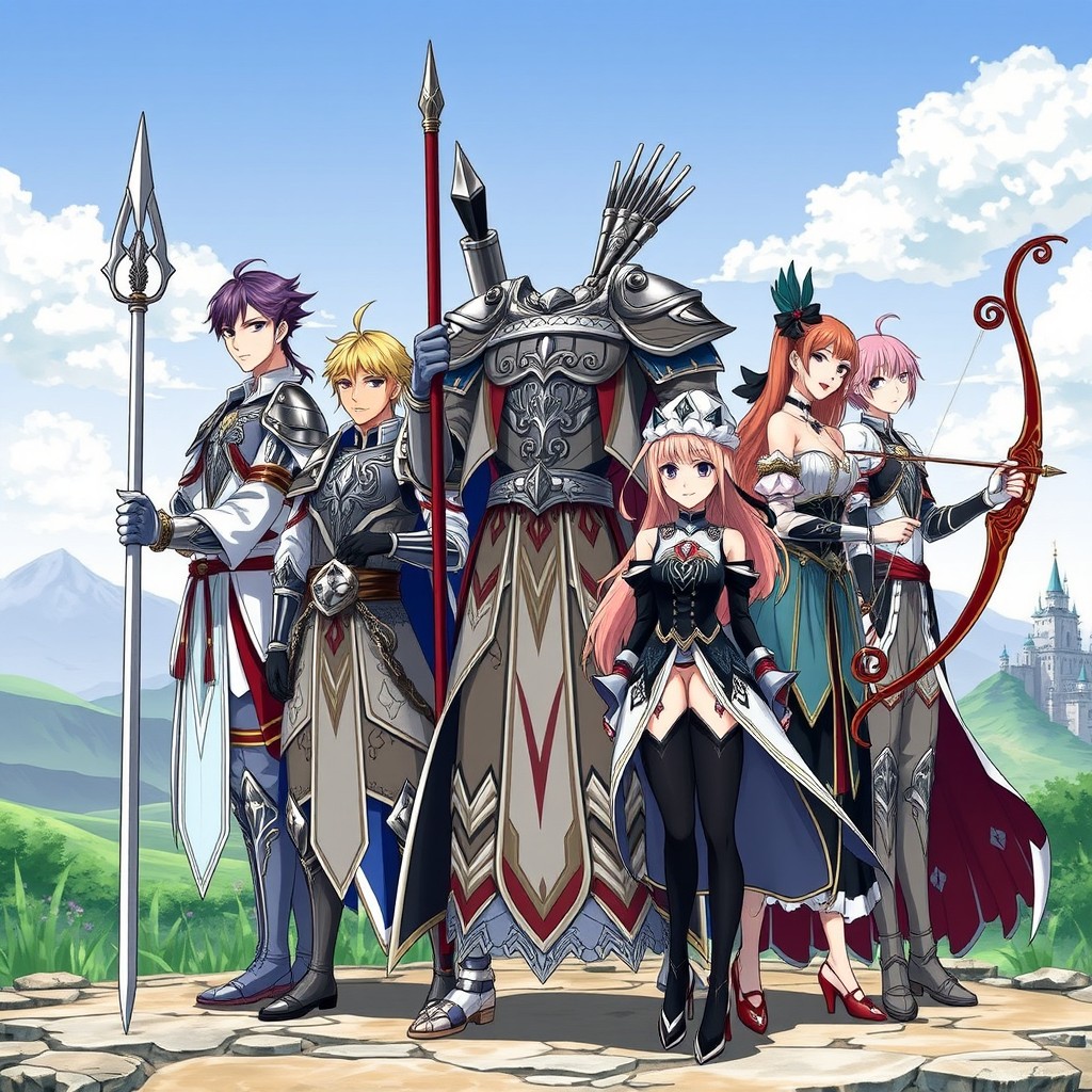 Anime Warrior Wallpaper with Medieval Characters | Idyllic