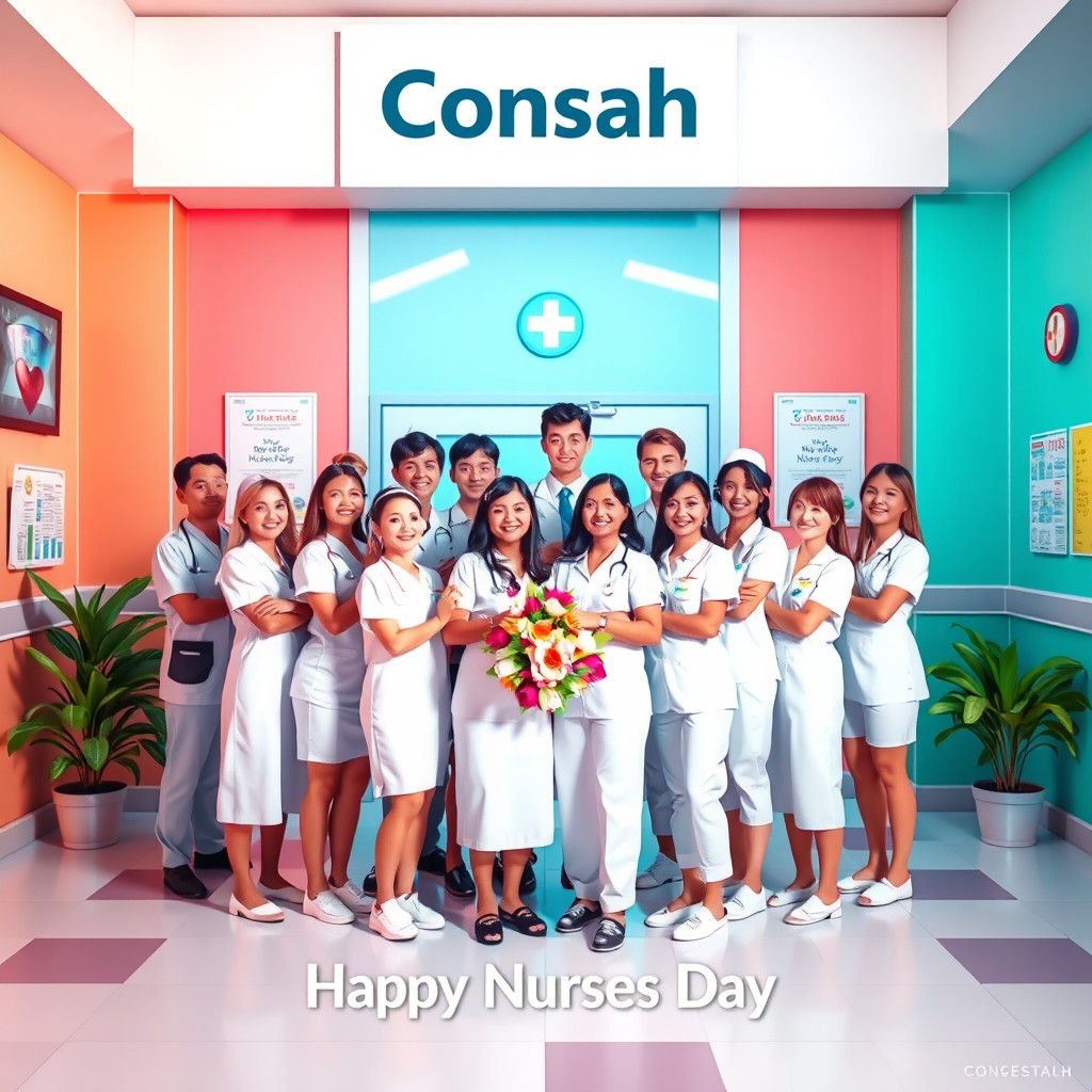 Celebrate Nurses Day with a Vibrant 3D Cartoon Hospital Scene