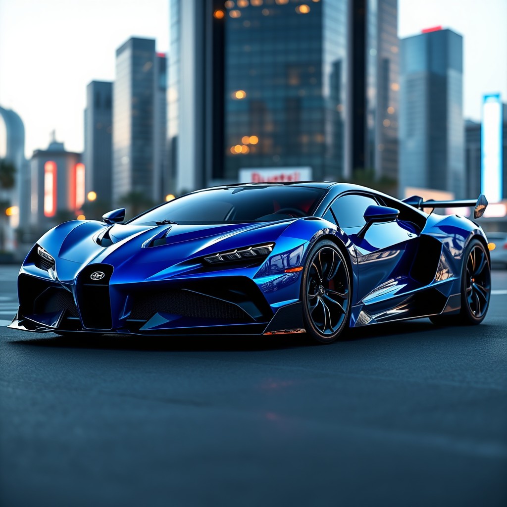 Stunning Angular Supercar Design Combining Lamborghini, Bugatti, and ...