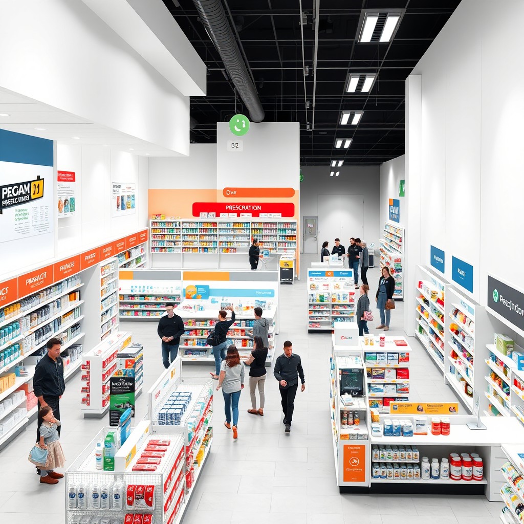 Explore the Ideal Drug Store Layout: A Visual Guide