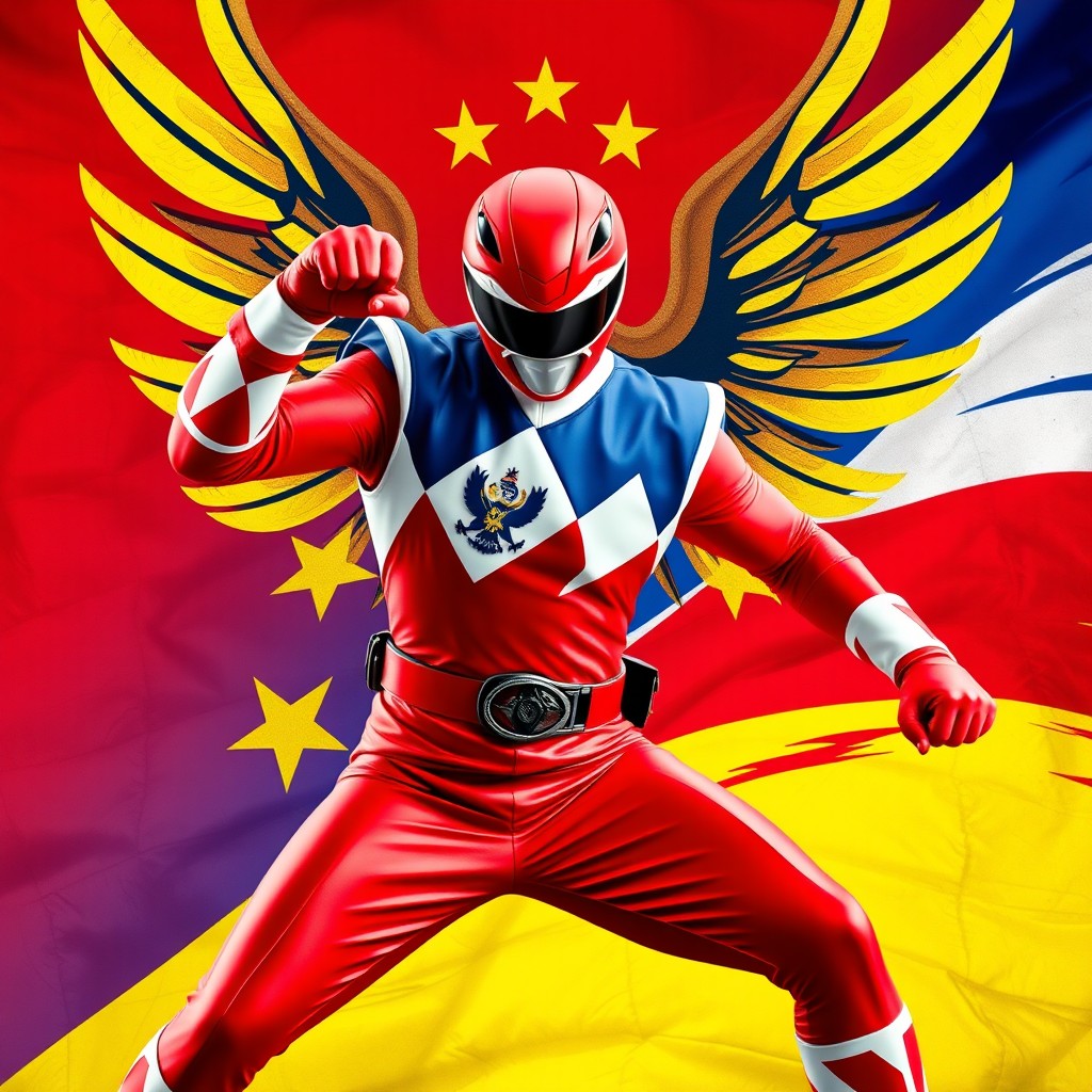 Heroic Red Ranger: A Fusion of Power and Philippine Culture