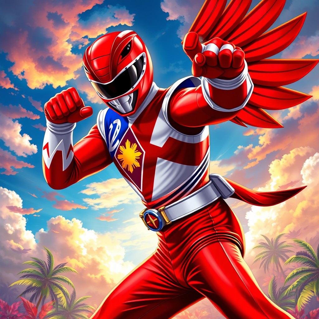 Dynamic Red Ranger Inspired by Philippine Heritage | Idyllic