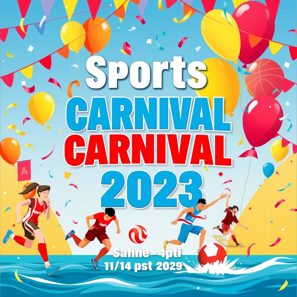 Exciting Sports Carnival Poster Design for 2023 | Karnival Sukan