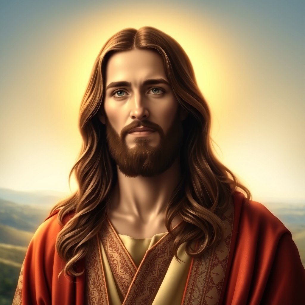 Stunning Portrait of Jesus Christ - A Serene Representation of Love ...