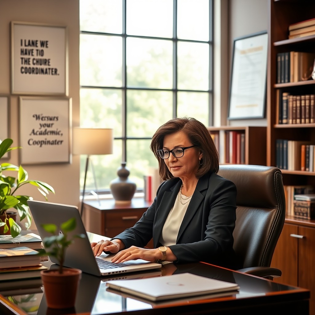 Inspiring Office Environment: Academic Coordinator at Work